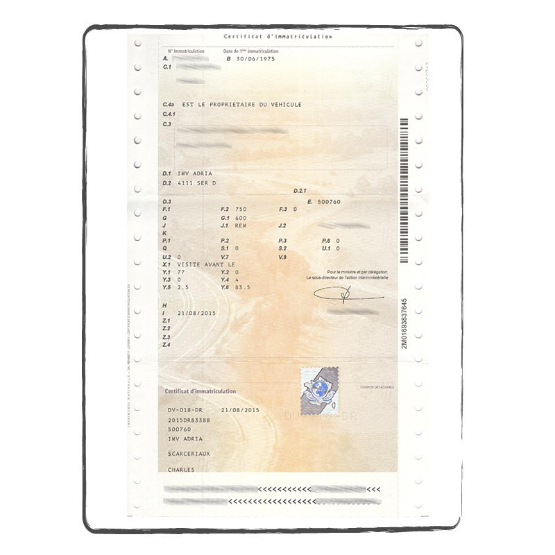 Beglaubigte Übersetzung Fahrzeugbrief französisch | ACS Onlineshop